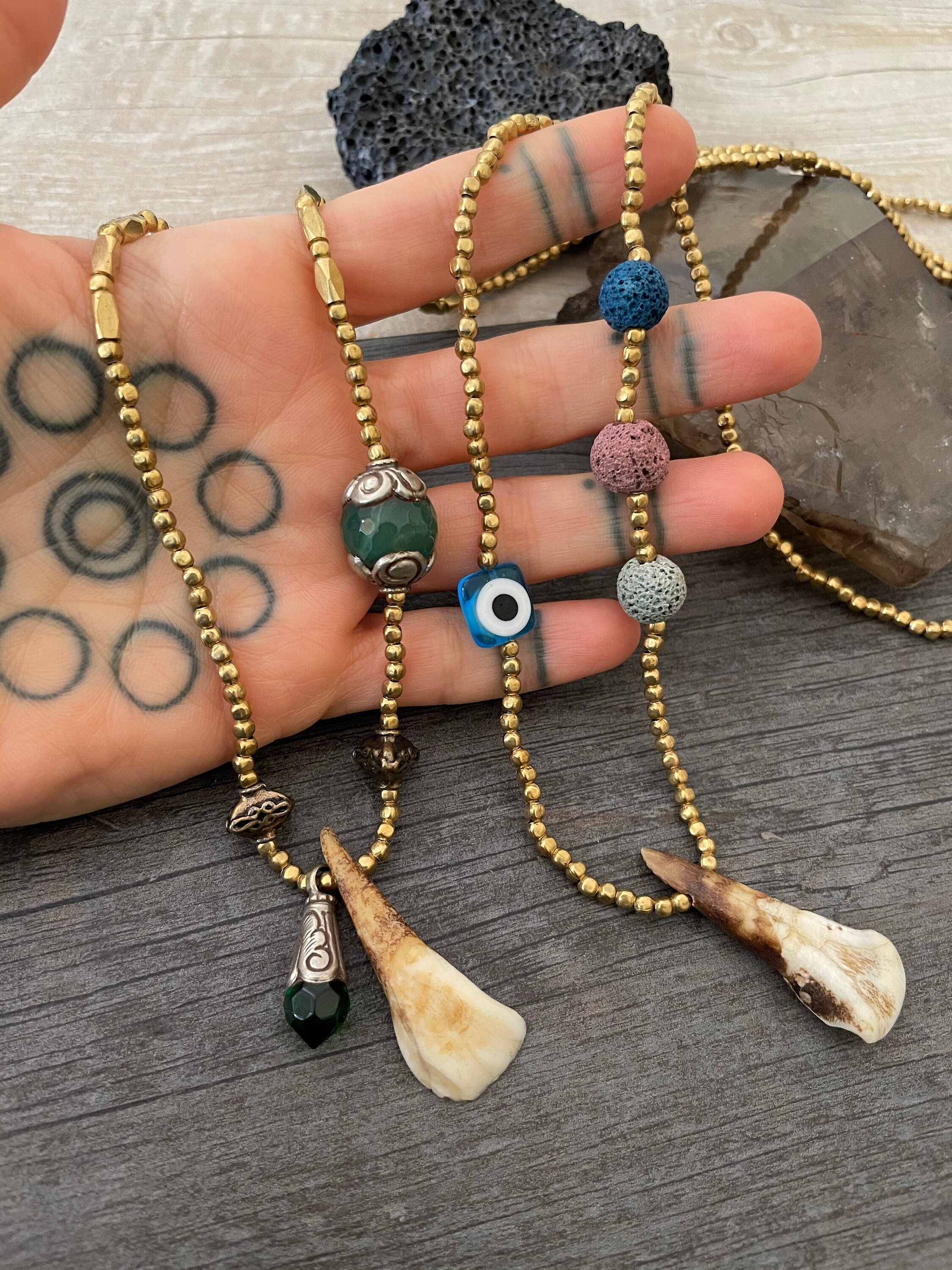 Tooth Necklace Tooth Charm Necklace Tooth Jewelry Teeth Necklace Edgy ...