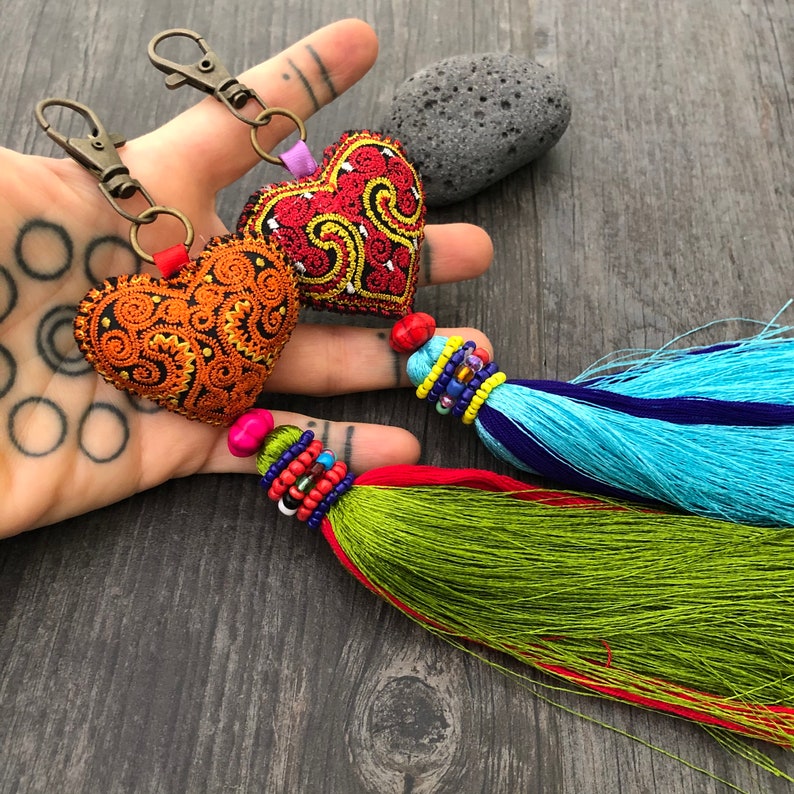 Womens Key Chains Aesthetic Keychain Tassel Keychain Tassel - Etsy