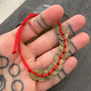 Chinese Coin Chinese Bracelet Good Luck Bracelet Lucky Bracelet Coin ...