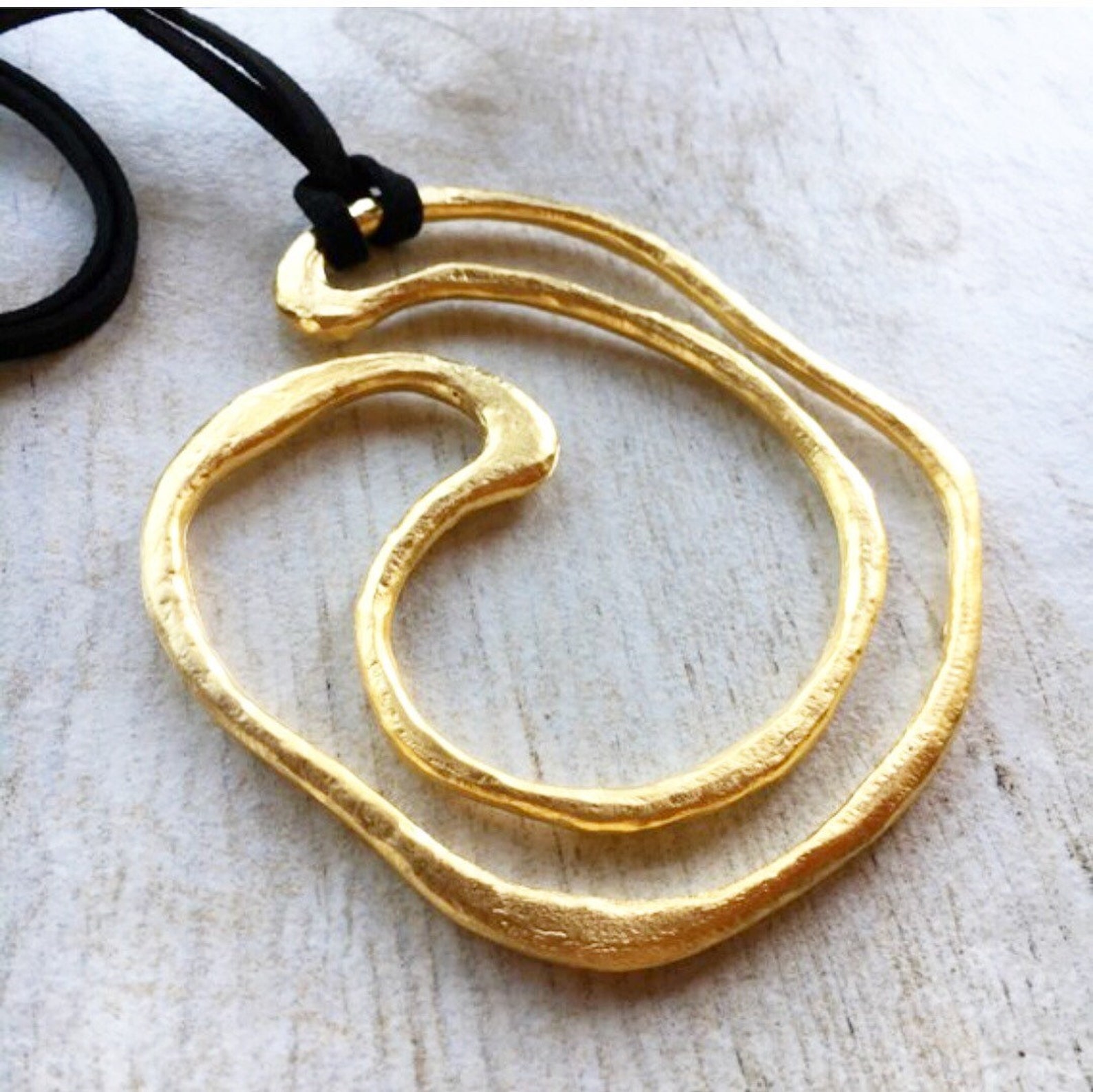 Abstract Pendant Abstract Necklace Light Weight Necklace Big Pendant ...