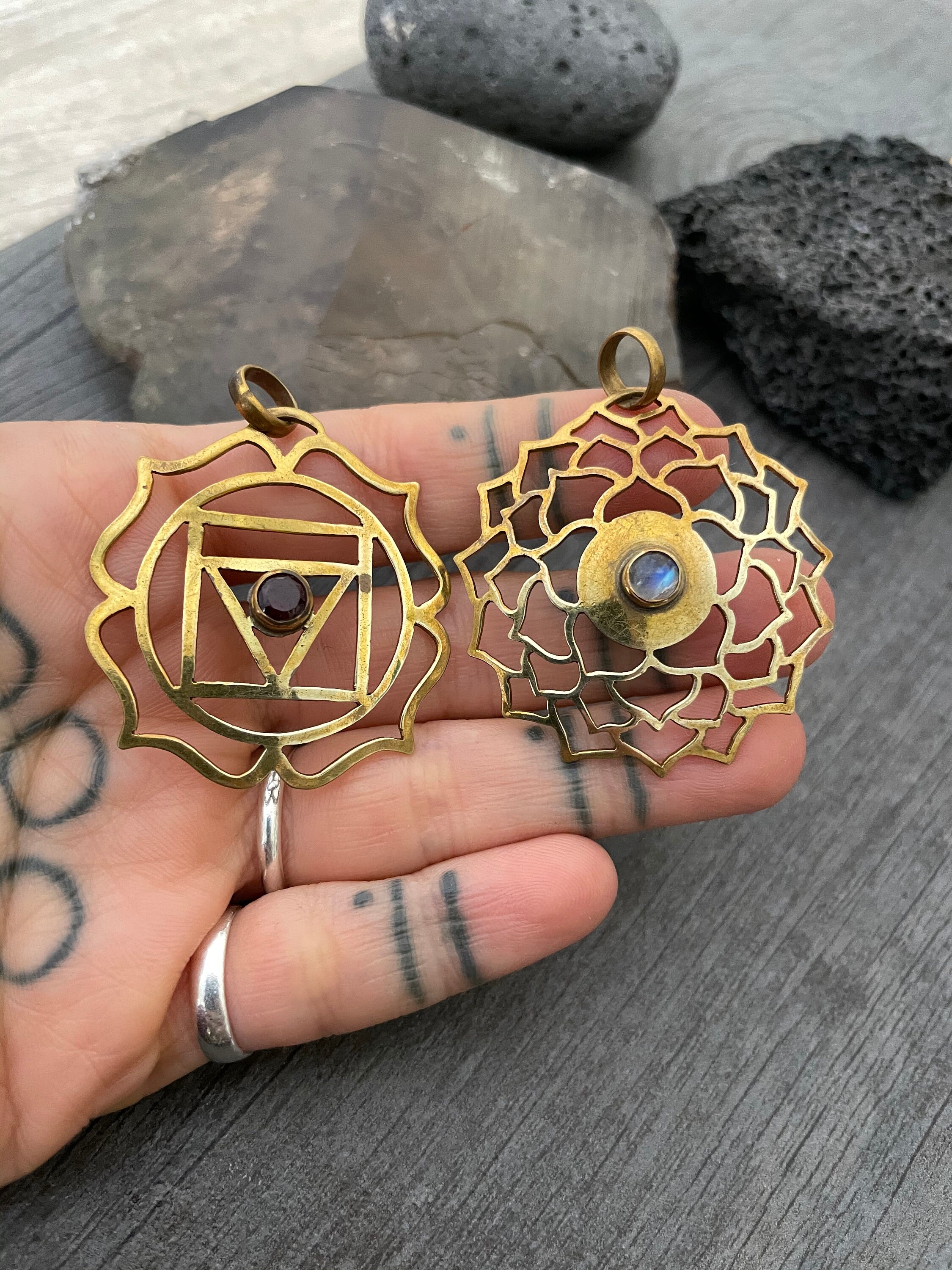 Sacred Geometry Pendant Yantra Pendant Aesthetic Necklace Sri | Etsy