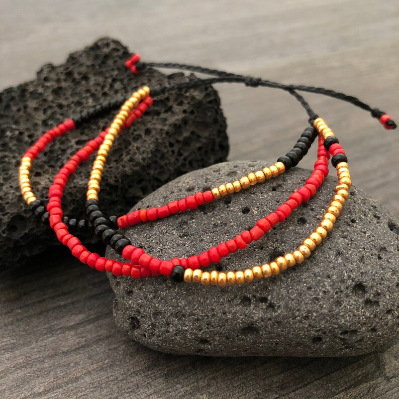 Small Beaded Bracelet String Bracelet Set Stylish Bracelet Surfer ...