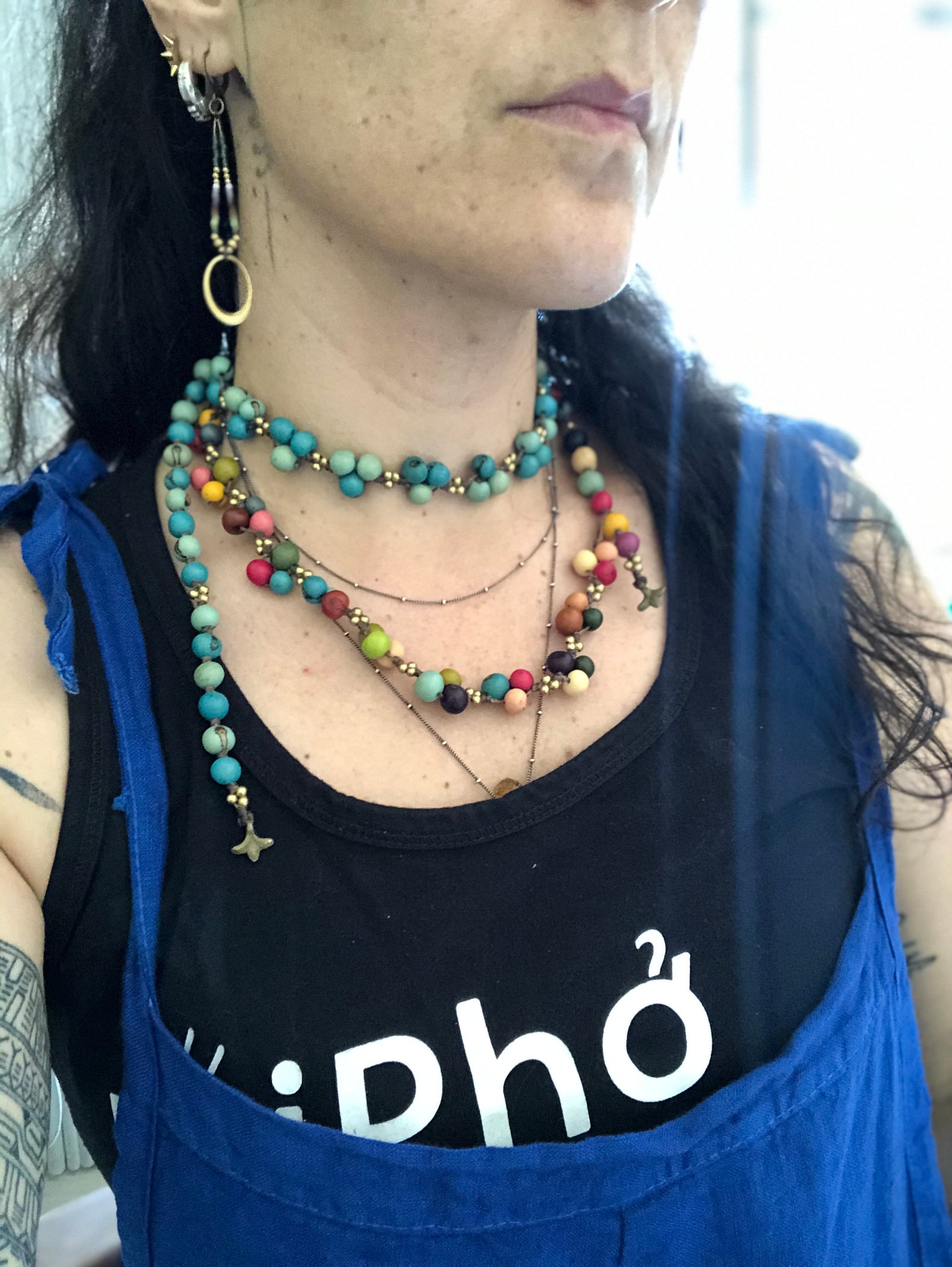 Colorful Choker Multicolor Necklace Seed Bead Choker Unique | Etsy