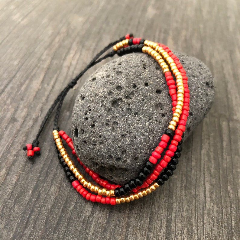 Small Beaded Bracelet String Bracelet Set Stylish Bracelet | Etsy