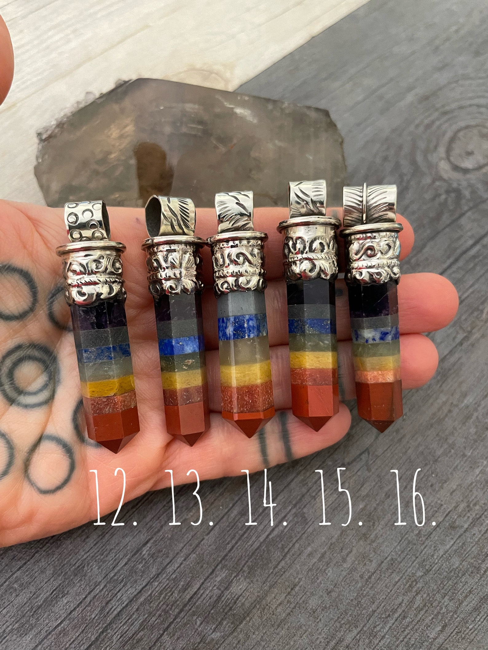 7 Chakra Necklace Chakra Pendant 7 Chakra Jewelry Sacral Chakra Chakra ...