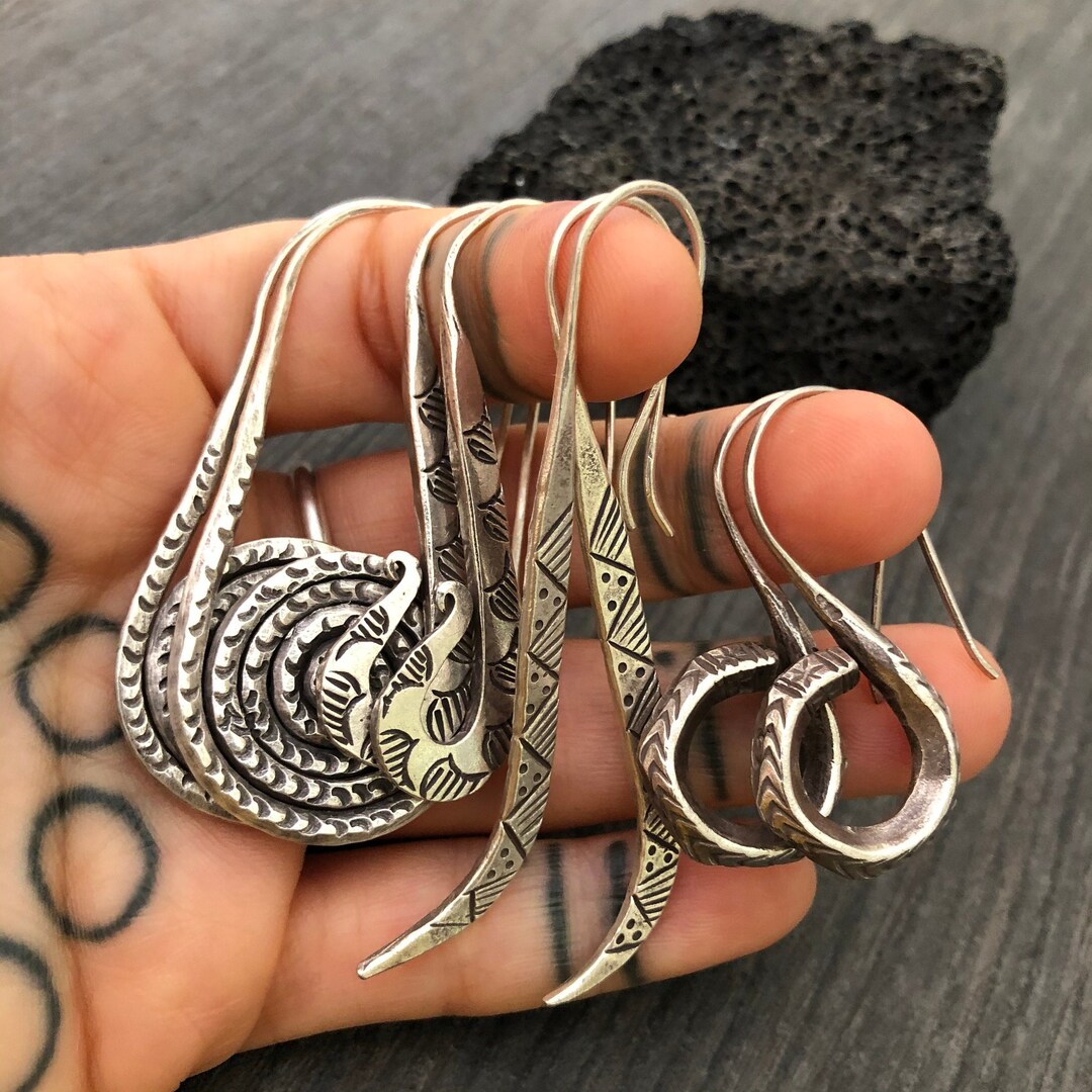 Ear Hanger Ear Hangers Ear Weights Artsy Earrings Cool Earrings Edgy ...