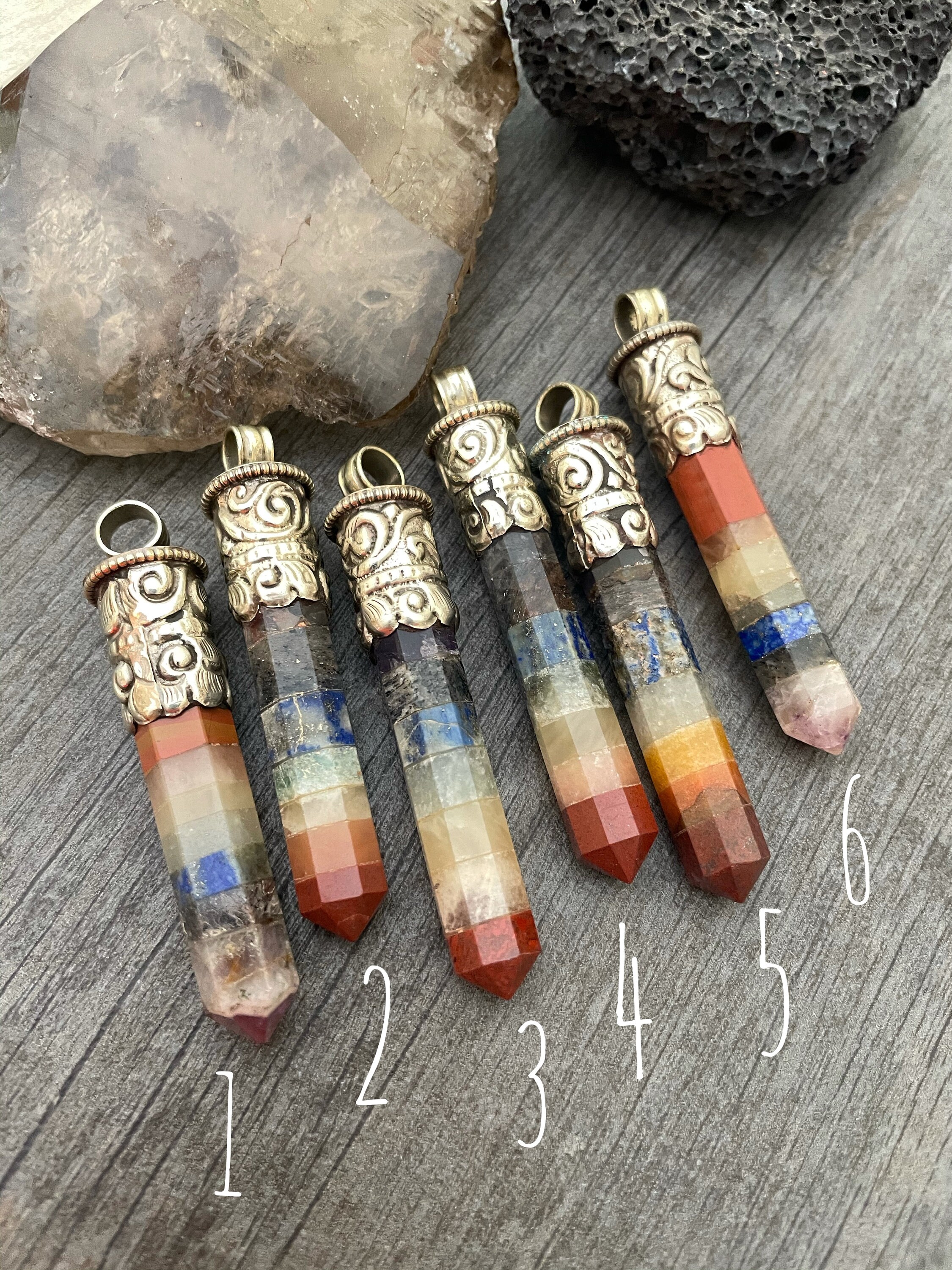 7 Chakra Necklace Chakra Pendant 7 Chakra Jewelry Sacral | Etsy