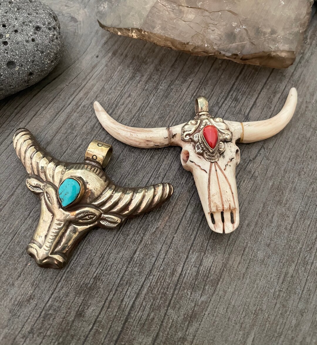 Buffalo Necklace Buffalo Jewelry Bull Head Pendant Bull Pendant Buffalo ...