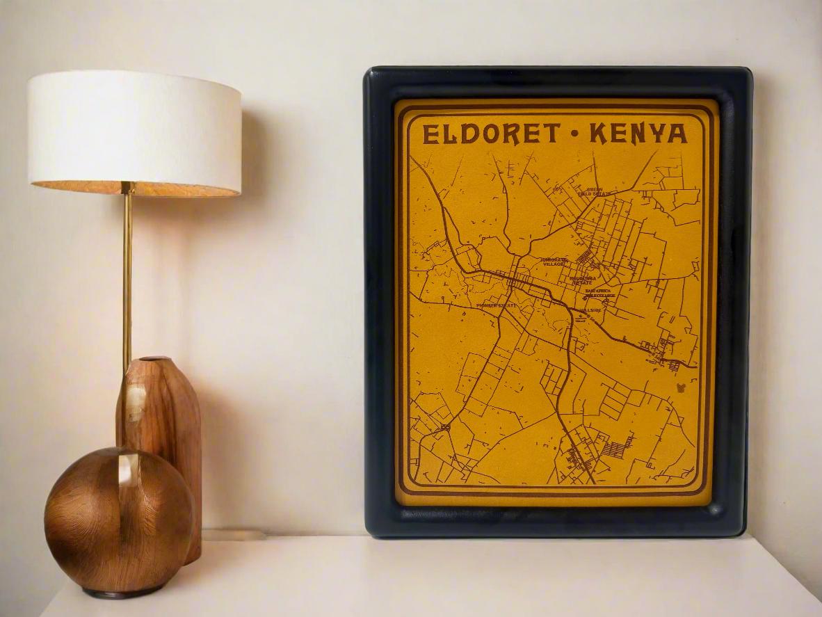 Leather Map - Any City, Custom Map, Anniversary, Wedding, Housewarming ...