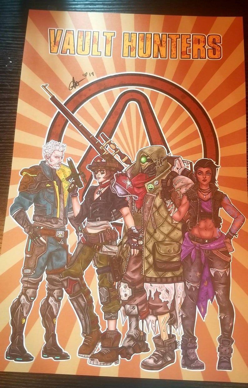 Borderlands 3 Vault Hunters 11x17 poster | Etsy
