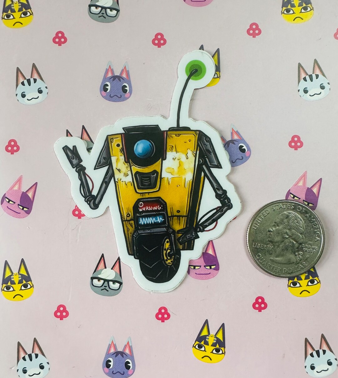 Borderlands Claptrap Vinyl Sticker - Etsy