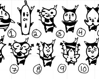 Hidden Korok Vinyl Decals Legend of Zelda Inspired Tears of the Kingdom ...