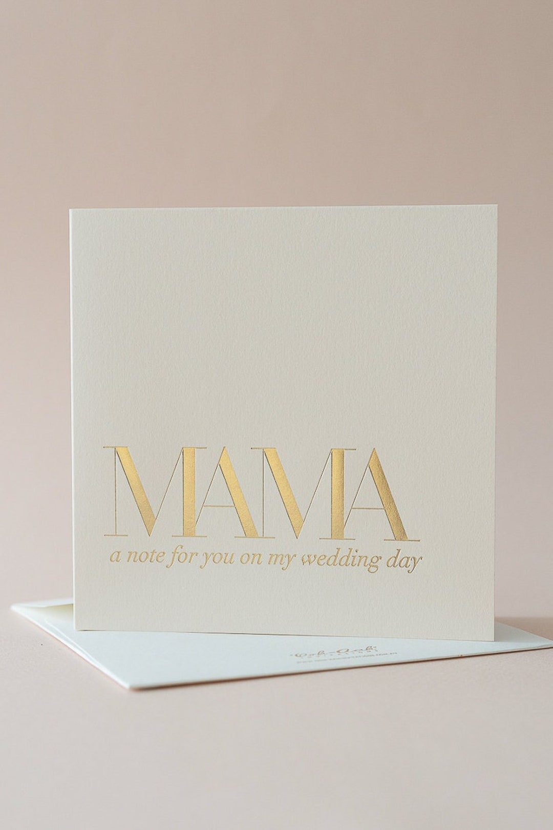 Luxury Wedding Card for Mother of the Bride to My Mom on My - Etsy