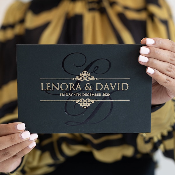 Embossed Invitation - Etsy