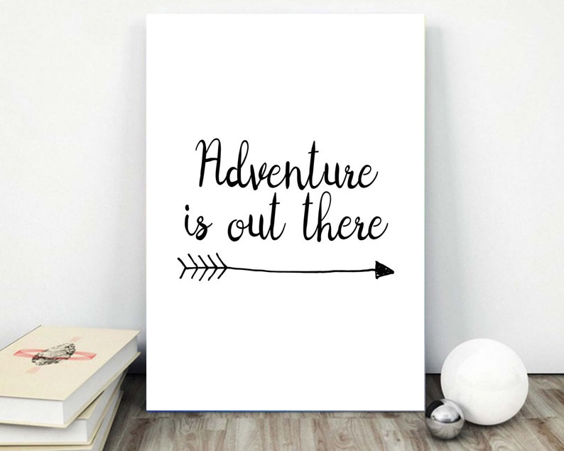 Adventure is out there printable gallery wall print | Etsy