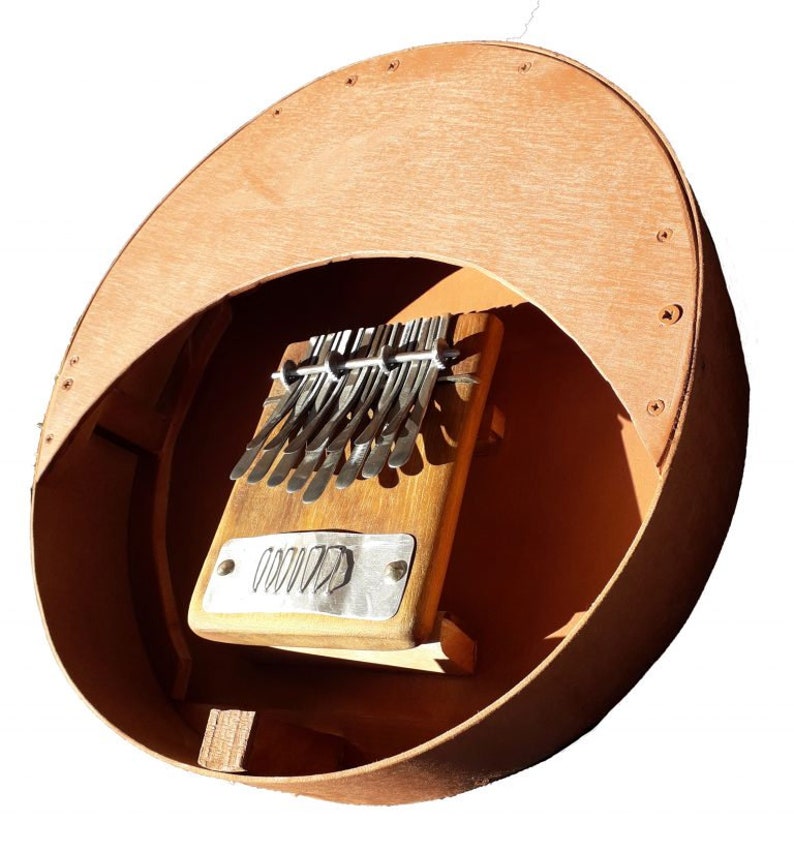 African Kalimba in G + Wooden Box Resonator + Learn to Play Kalimba ...