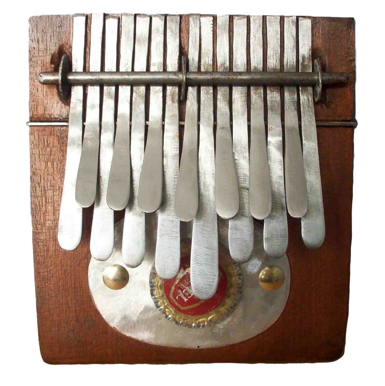 African Kalimba C Major 15 Keys | Brown Wood | Free Padded Bag | Thumb ...