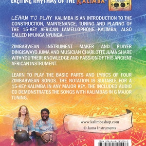 Kalimba G + Book Special | Handmade 15-key African Kalimba in G | Free ...