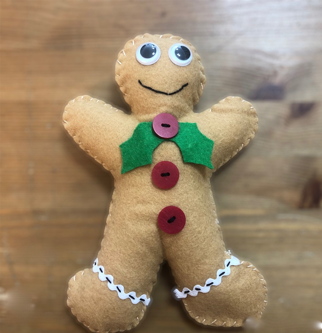 Christmas Gingerbread Man Felt Craft Kits - Etsy