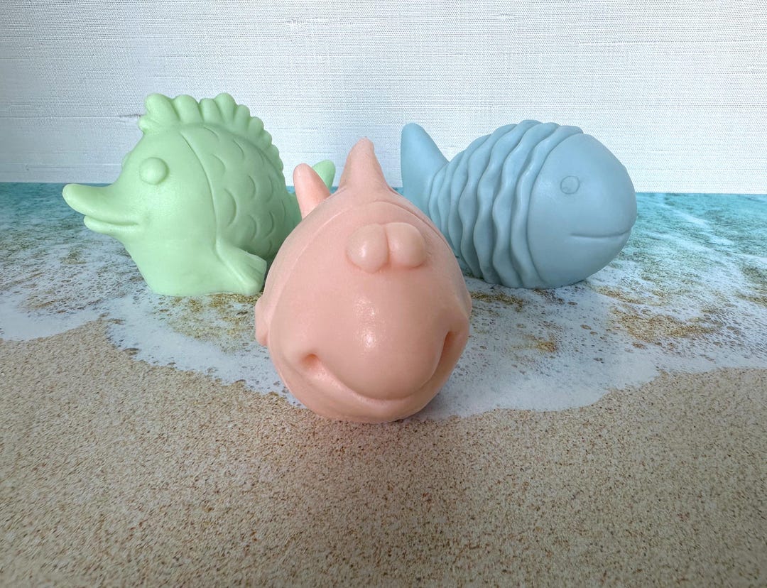 Cute Fish Shaped Soaps: Fun Kids Bath Decor for Summer Birthday Party ...