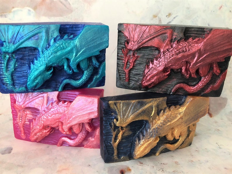 Dragon Glycerin Soap Mythical Creature Teen Boy Gift Gamer - Etsy
