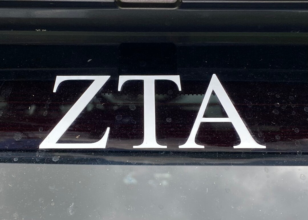 Greek Sorority Fraternity Decal Letters Custom White Greek for Car ...
