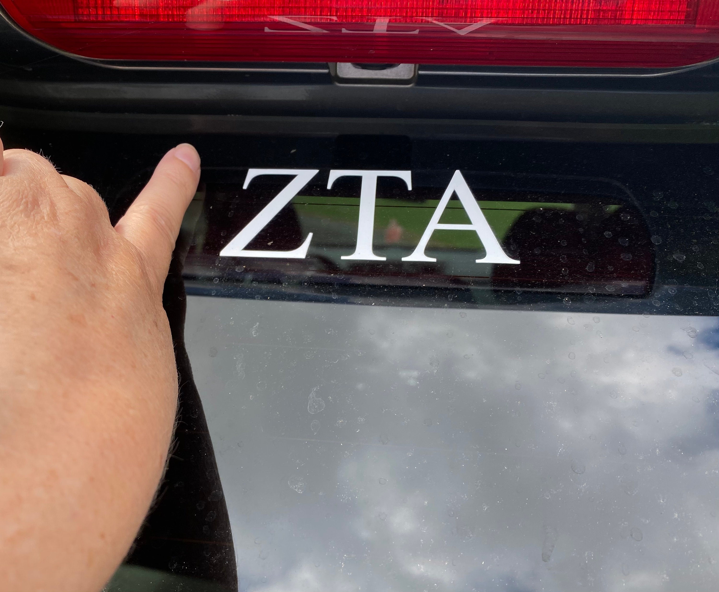 Greek Sorority Fraternity Decal Letters Custom White Greek for Car ...