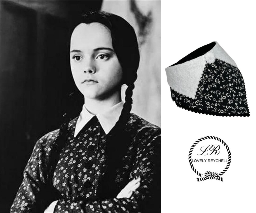 Dog Halloween Costume , Wednesday Addams Dog Costume , Dog Bandana ...