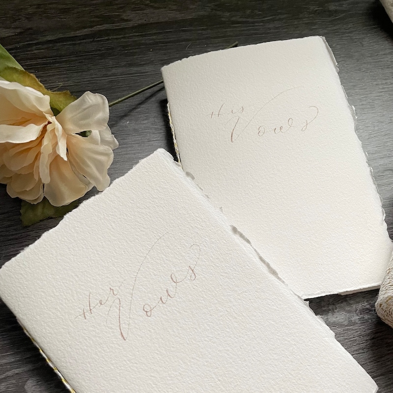 Vows Booklet - Etsy