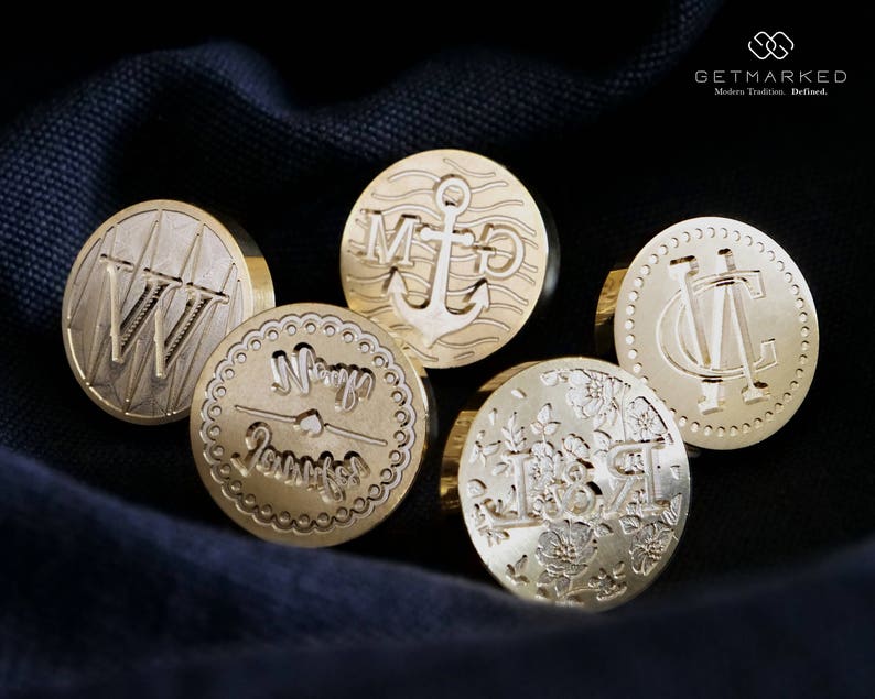 Geo Premium Multi-layer Wax Seal Stamp Template by Get | Etsy