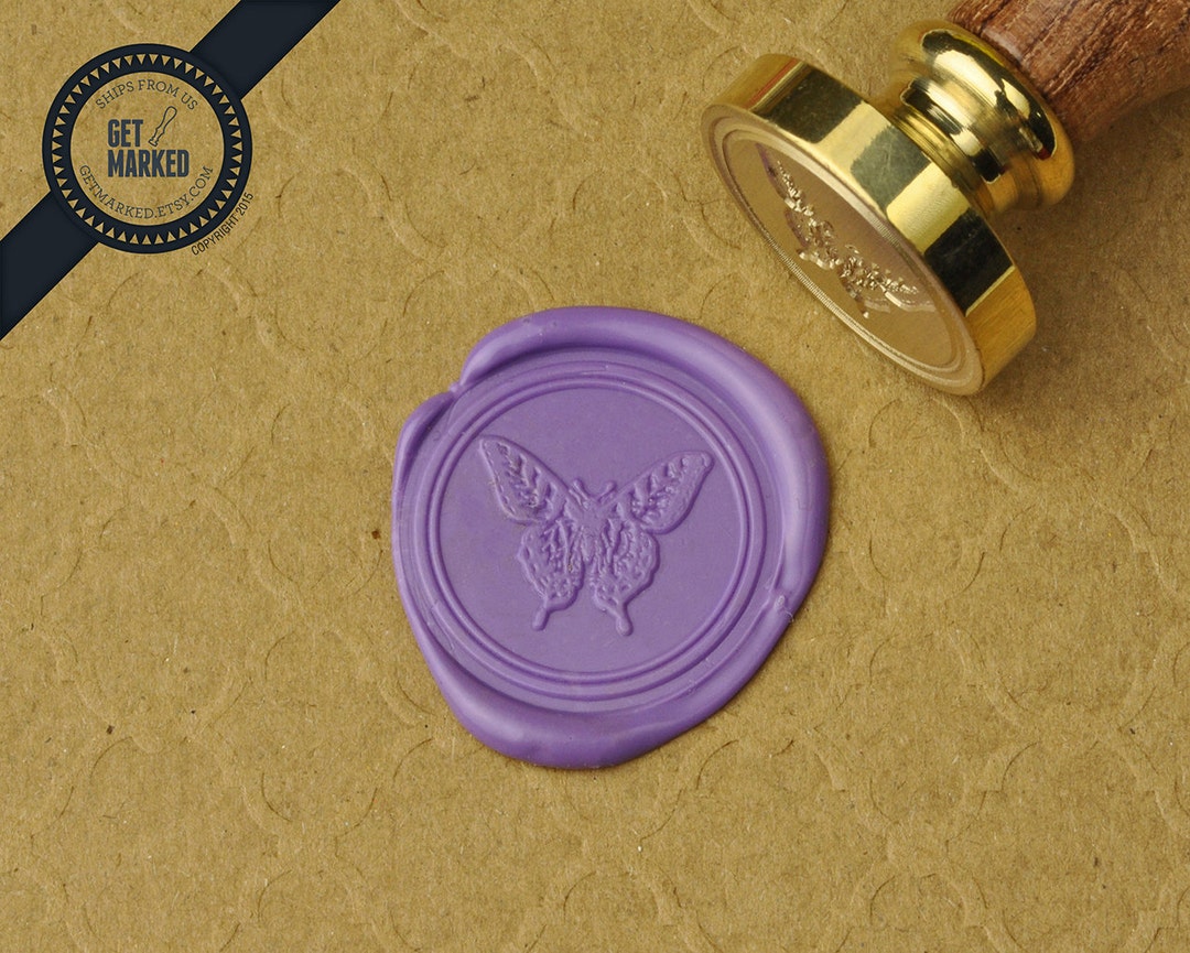 Butterfly - Wax Seal Stamp by Get Marked (WS0349) - Etsy