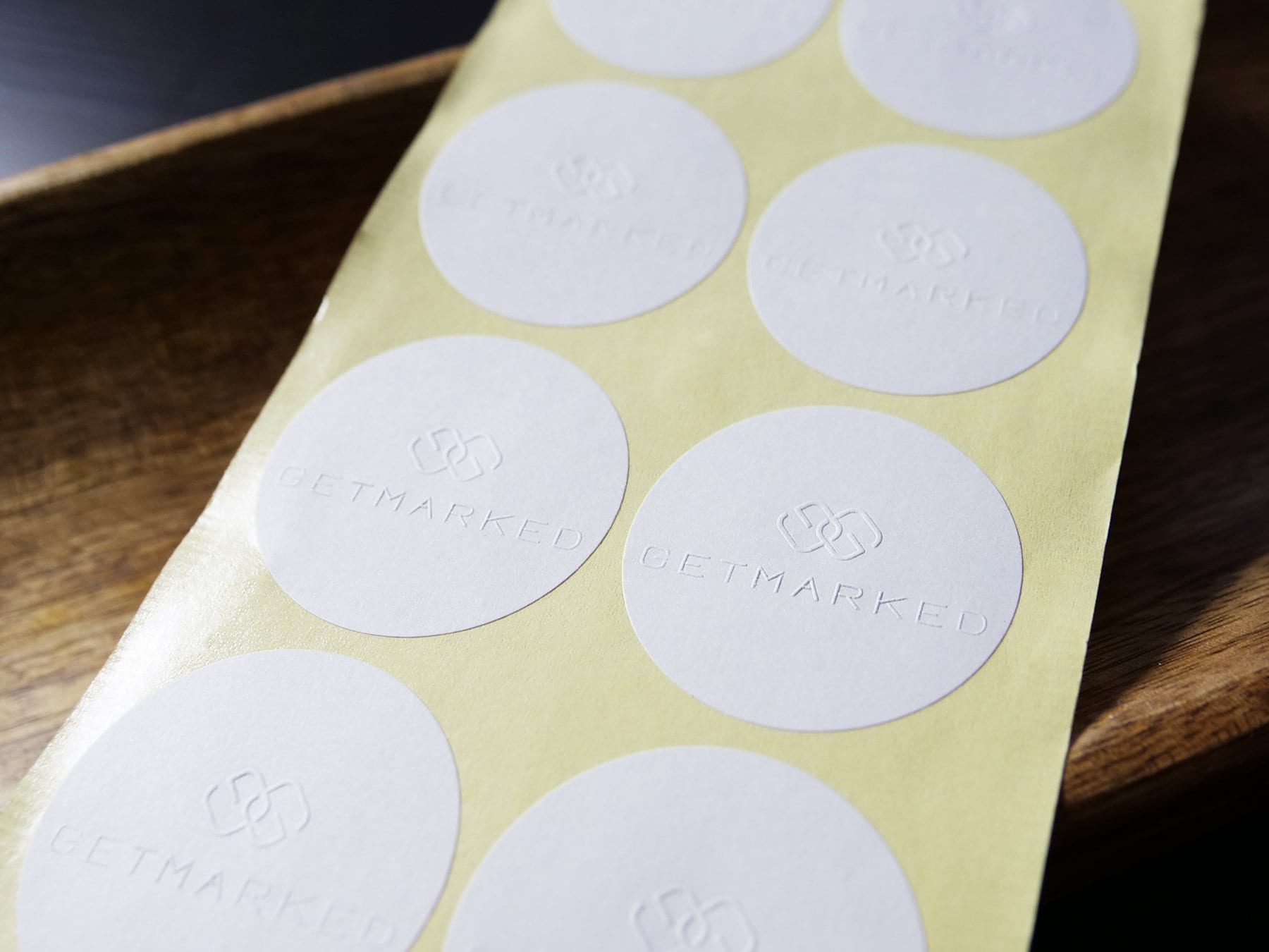 White Matte Embossed Stickers Embossed Raised Sticker/label - Etsy