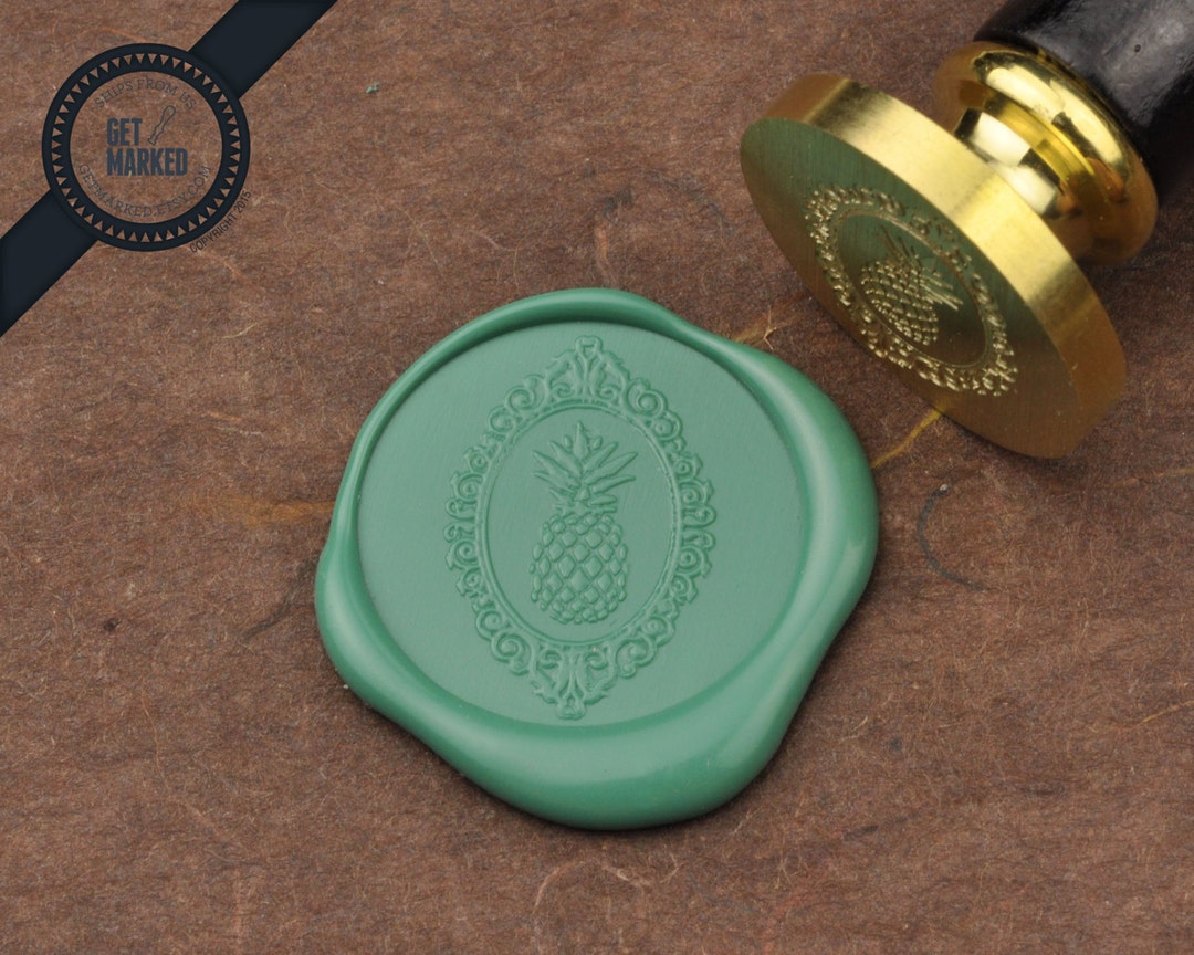 Pineapple 4 - Wax Seal Stamp by Get Marked (WS0274) - Etsy