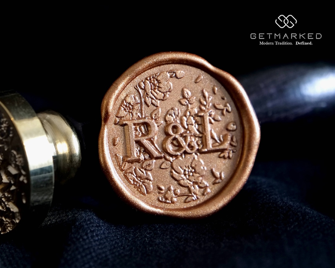 Floral - Premium Multi-layer Wax Seal Stamp Template by Get Marked ...