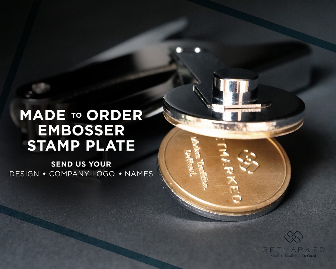 Customized Embosser Stamp Plate Only ES0010 - Etsy