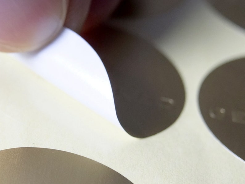 White Matte Embossed Stickers Embossed Raised Sticker/label - Etsy