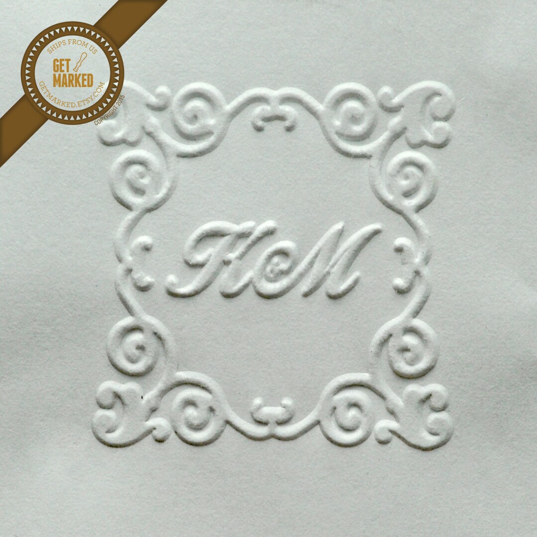 Classy - Customized Wedding Embosser Stamp Template by Get Marked ...