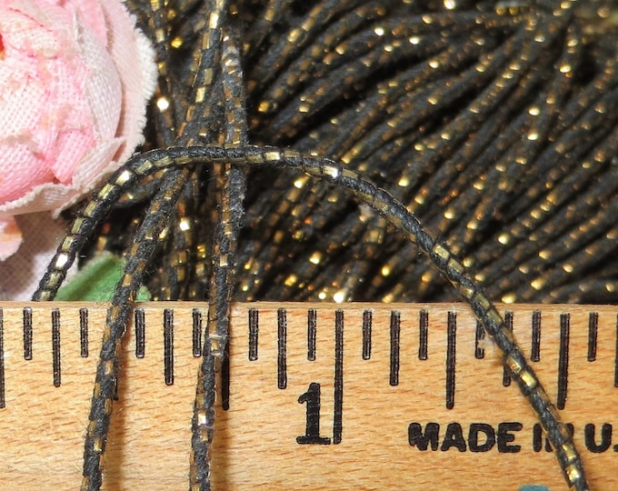 1y Rare FRENCH PLATED PLUM Metal Thread Antique Vintage Metallic Floss ...