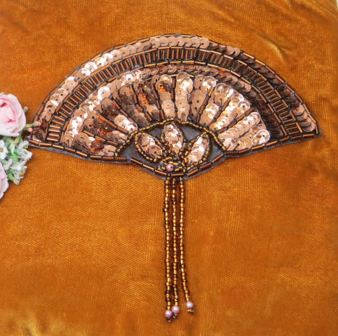 COPPER SEQUIN APPLIQUE Tags: 1920 Dancer Showgirl Costume - Etsy
