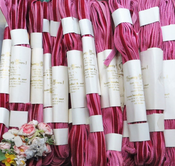 1 Bolt FRENCH CERISE PINK French Velvet Ribbon Rayon Choker - Etsy