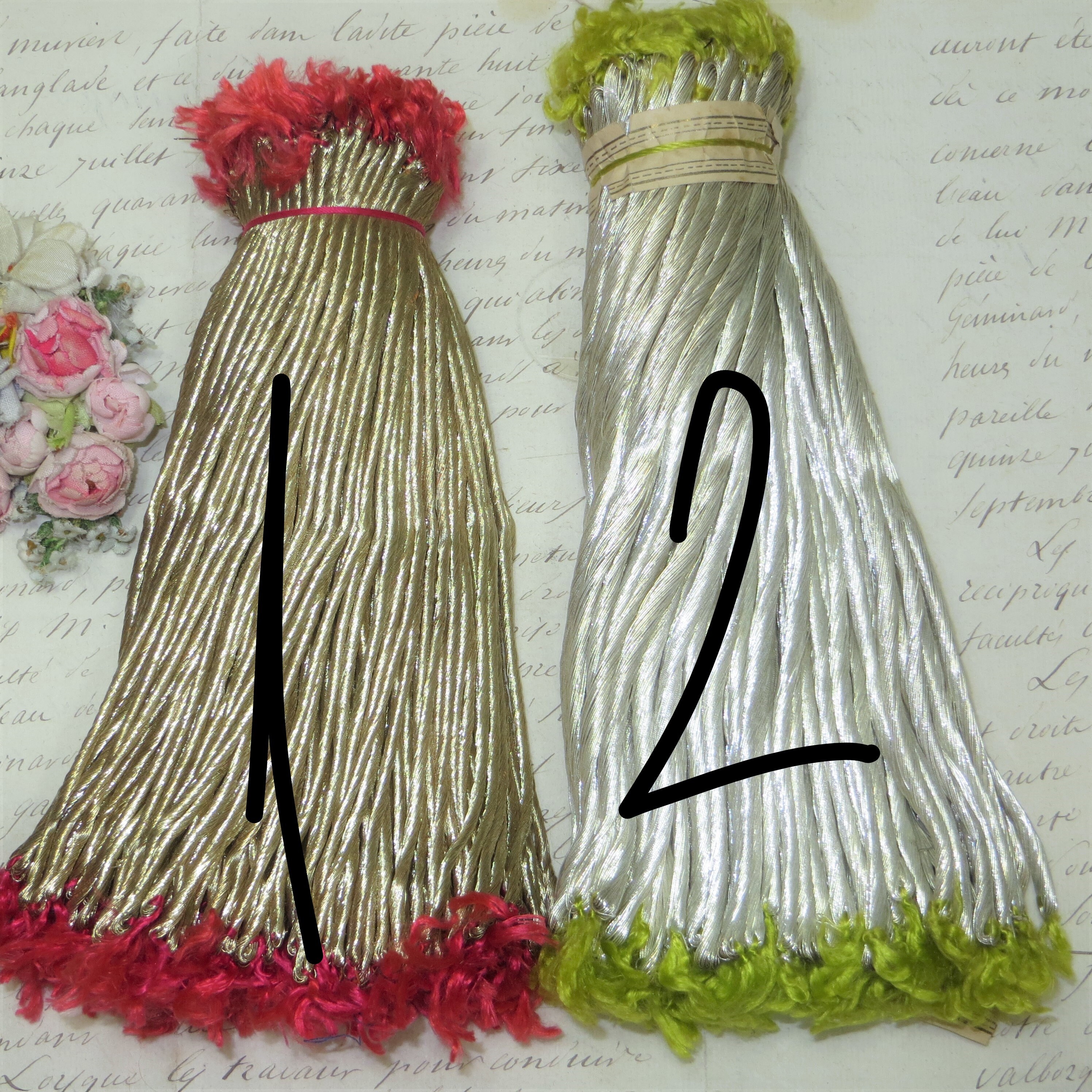 7y ANTIQUE GOLD METAL Thread Floss French Metallic Copper - Etsy