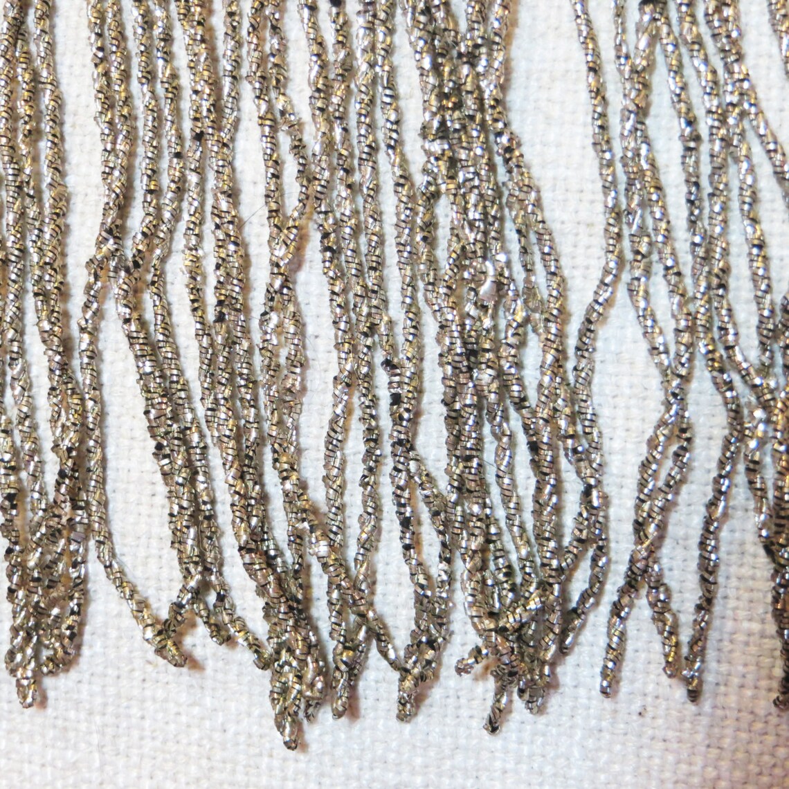 2y ANTIQUE THICK SILVER Bullion Thread Trim French Metallic | Etsy