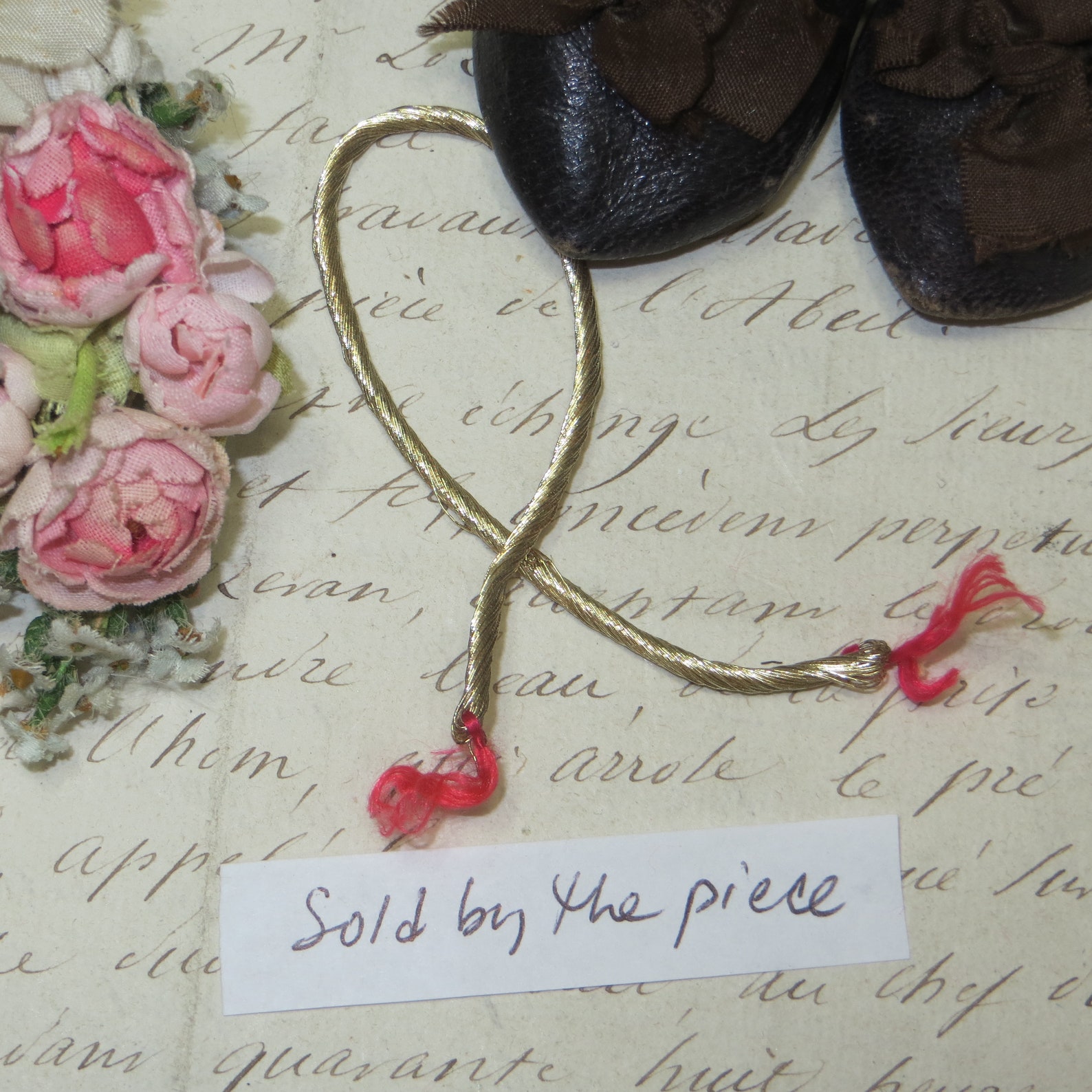 7y ANTIQUE GOLD METAL Thread Floss French Metallic Copper - Etsy