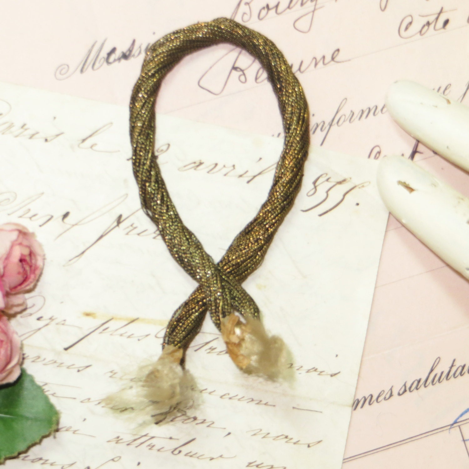 7y Skein FRENCH GOLD METAL Thread Floss Old Golden Bronze - Etsy