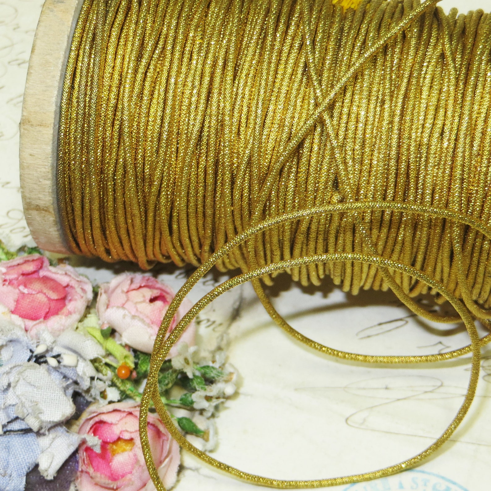 Antique Thick FRENCH METAL TWIST Thread Cord Twine Real - Etsy