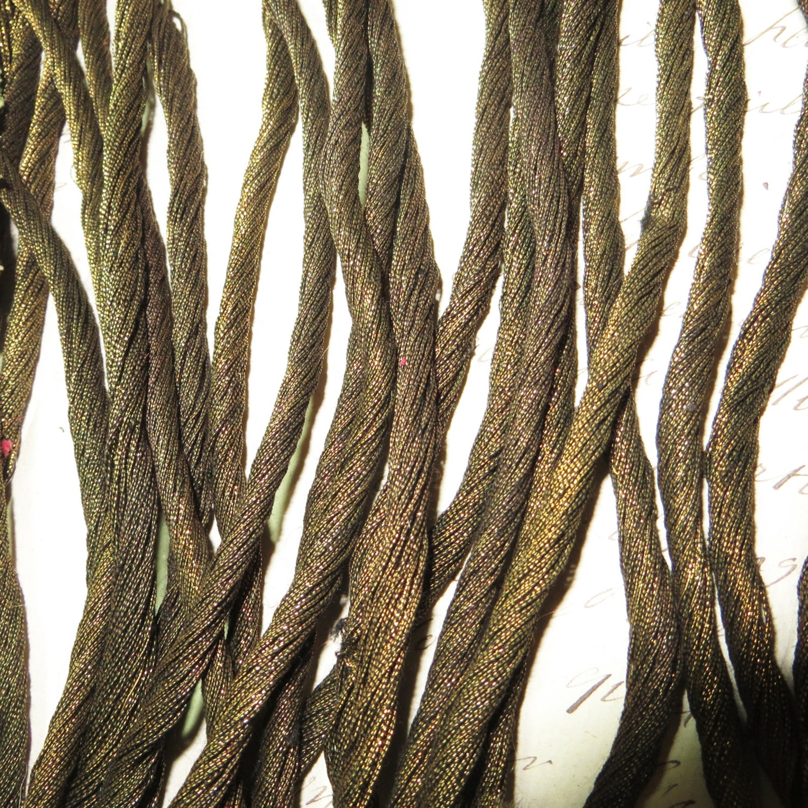 7y Skein FRENCH GOLD METAL Thread Floss Old Golden Bronze - Etsy