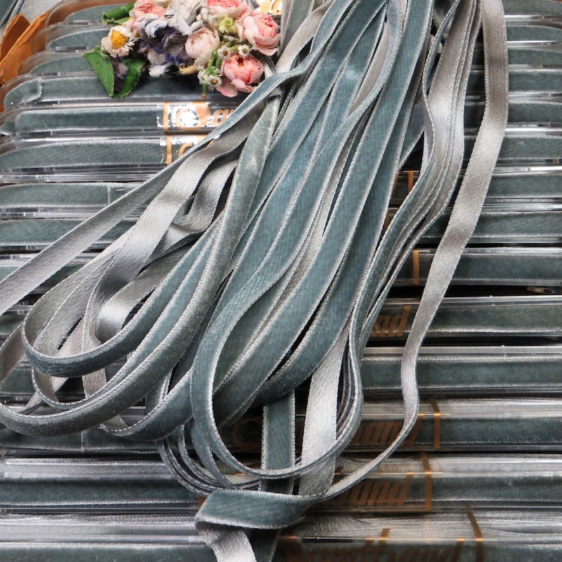 Slate Blue Ribbon - Etsy