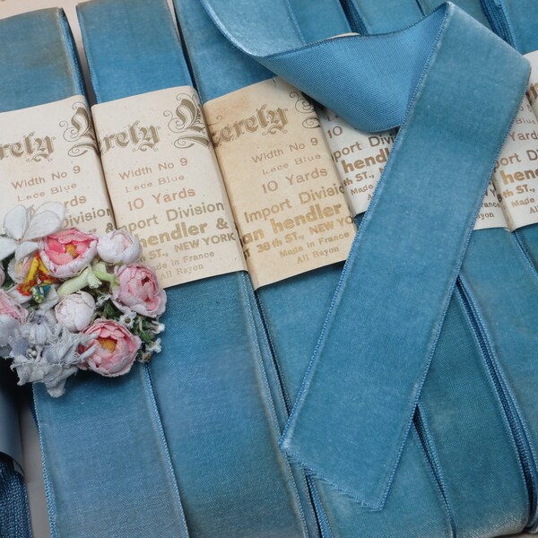 Blue Velvet Ribbon - Etsy