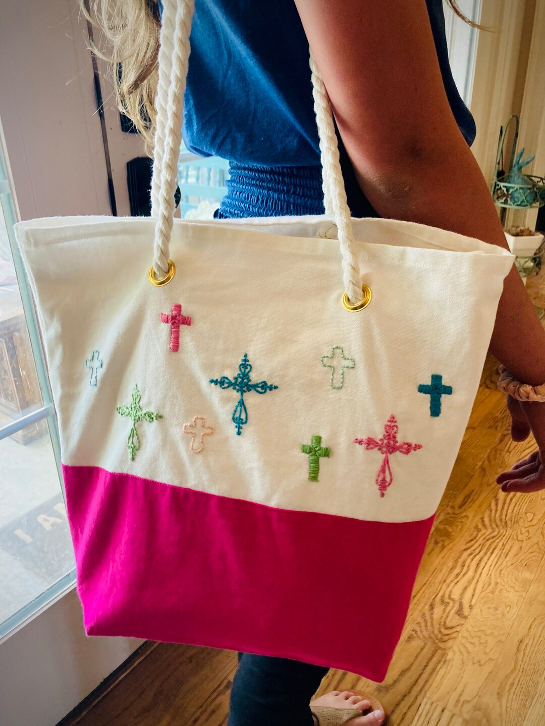 Crosses Tote Bag - Etsy