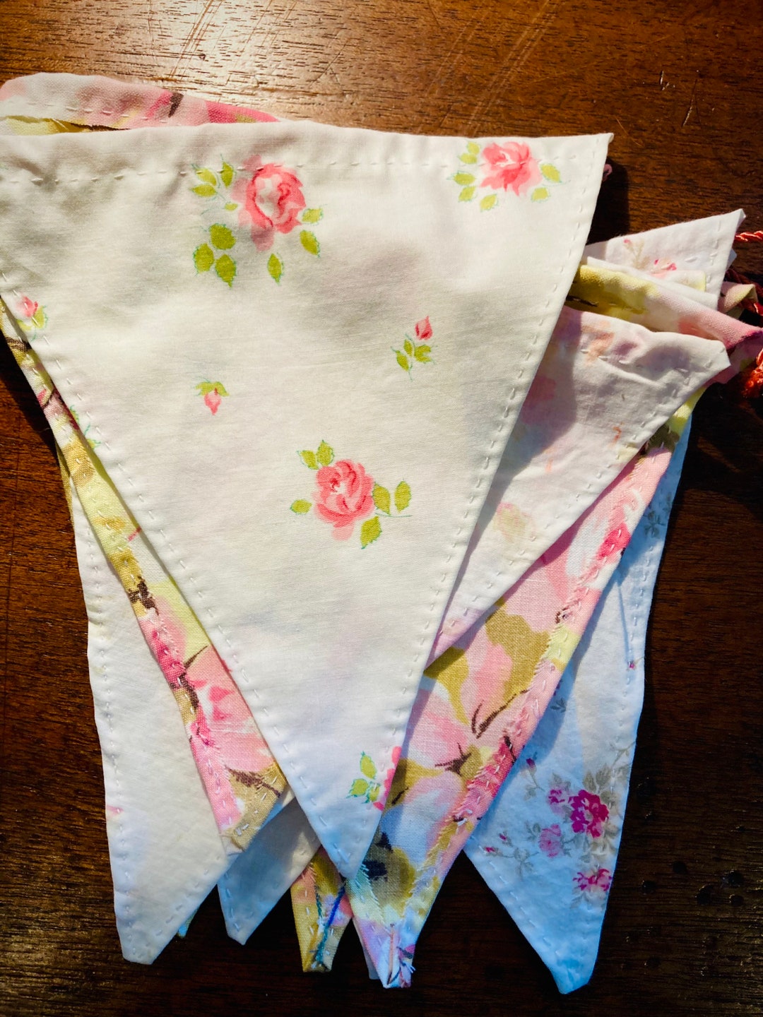 Pink Floral Banner - Etsy